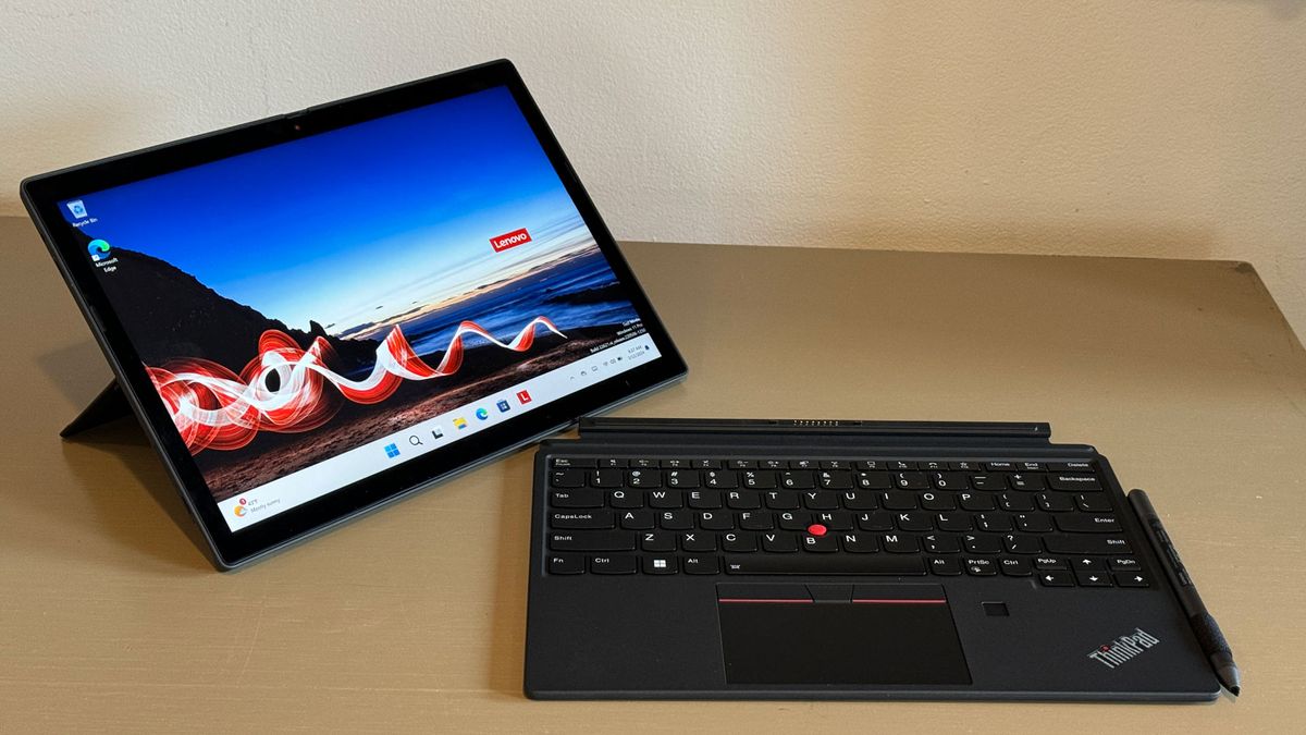 Lenovo shows off a concept laptop with a transparent micro-LED display ...