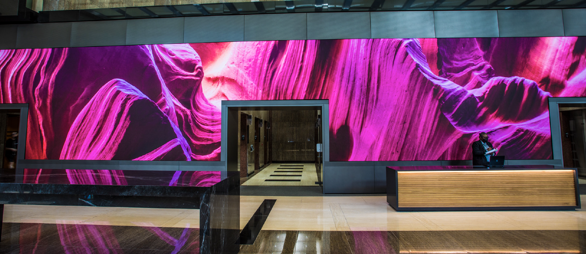The Immersive and Calming 74 Feet by 11 Feet LED Canvas | AVNetwork