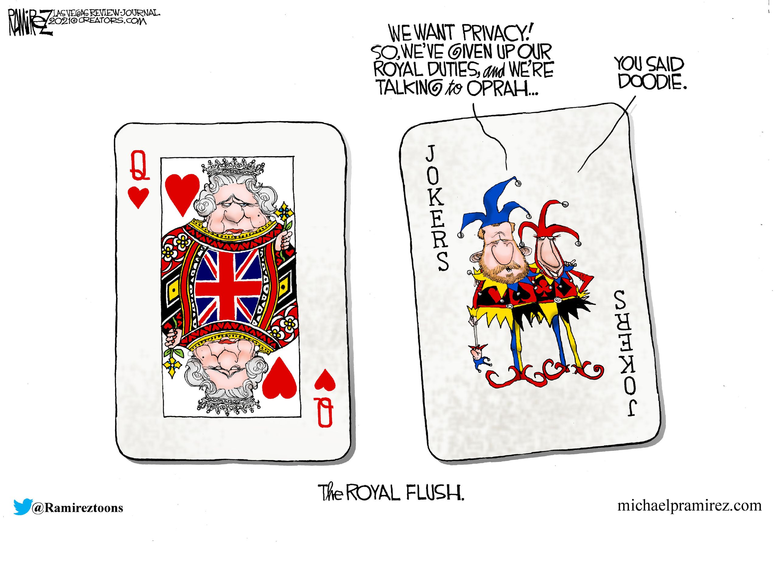 Editorial Cartoon U.S. harry meghan oprah queen elizabeth | The Week