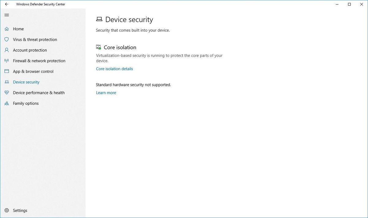 What's new with Windows Defender Security Center in the April 2018 ...
