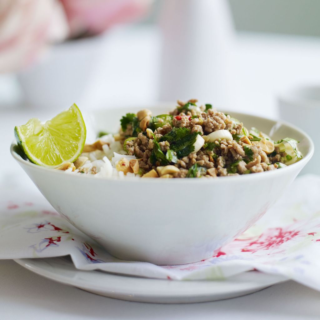 Thai Pork Mince with Jasmine Rice | Dinner Recipes | Woman & Home