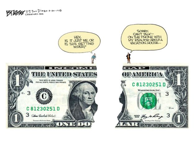 Editorial cartoon poverty income gap | The Week