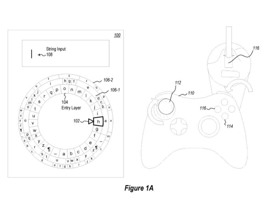 Microsoft has patented a radial keyboard designed for Xbox joystick ...