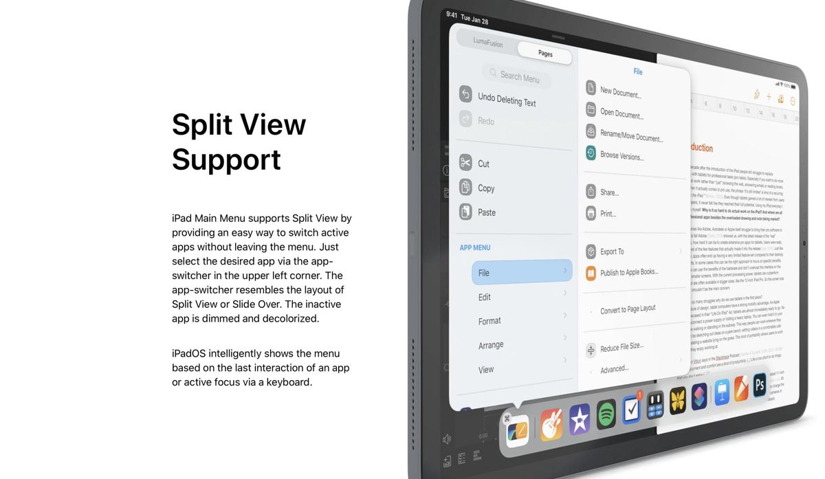 New concept shows how Apple could bring the menu from Mac to the iPad ...