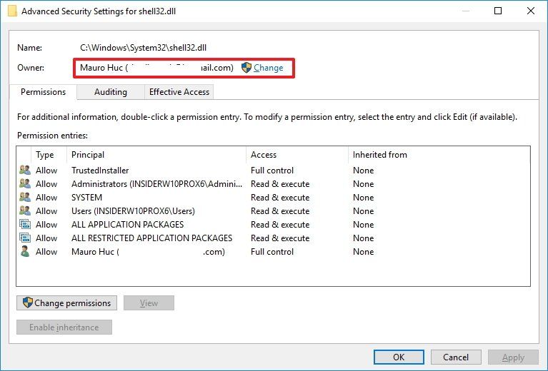 How to restore TrustedInstaller as owner for system files on Windows 10 ...