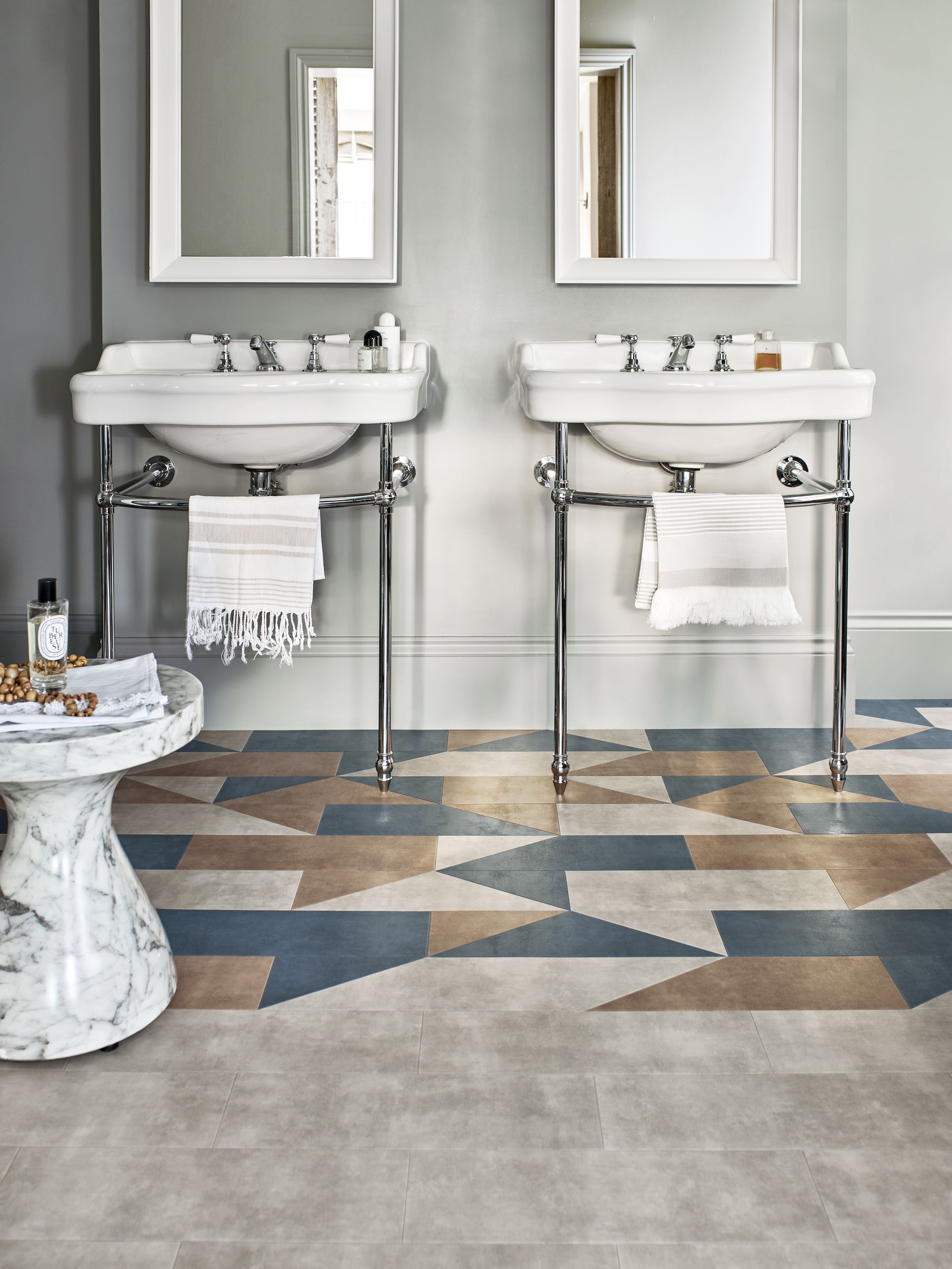 Vinyl bathroom flooring ideas: 10 easy to clean floors | Homes and Gardens