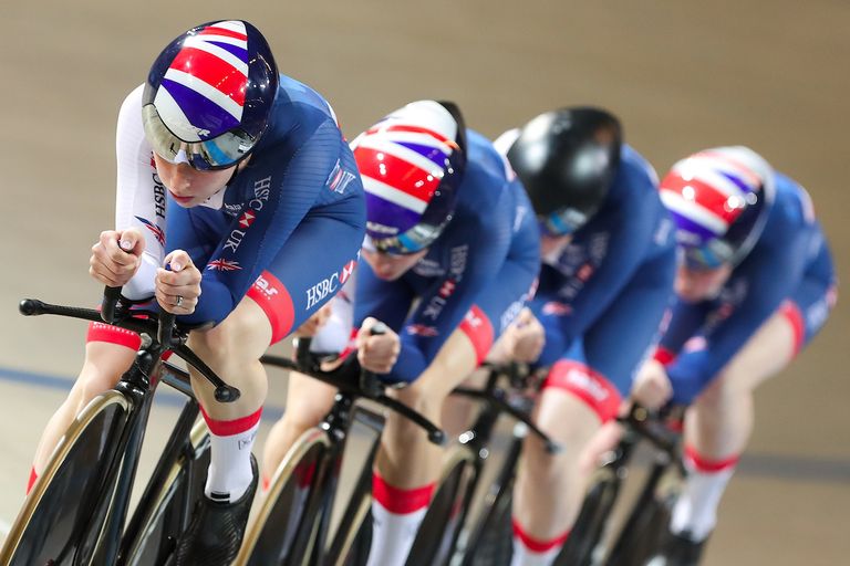 British sprinters back on the team sprint podium at track worlds ...
