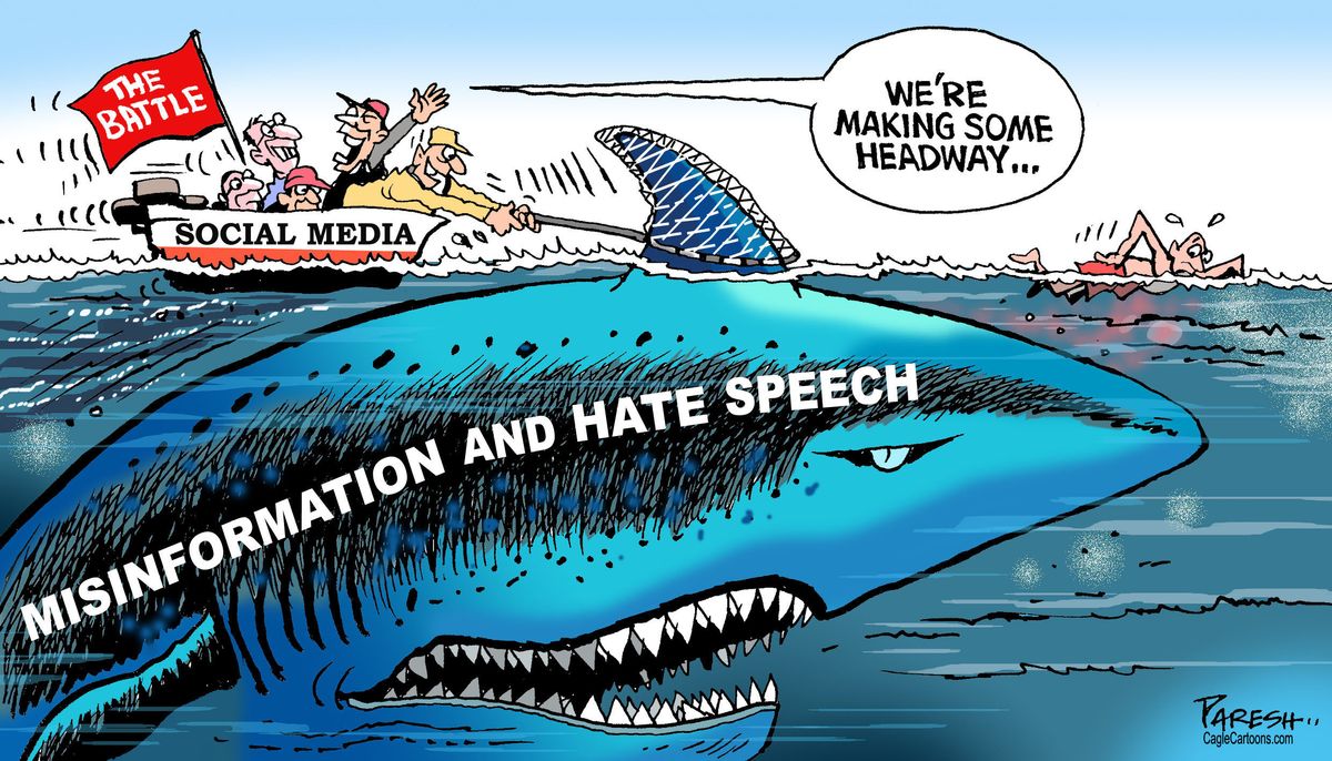 World Social media battle misinformation hate speech | The Week
