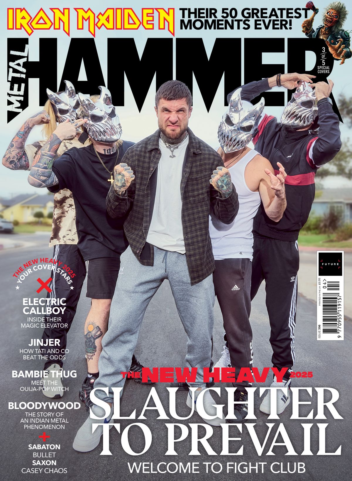 The new issue of Metal Hammer features FIVE cover to choose from ...