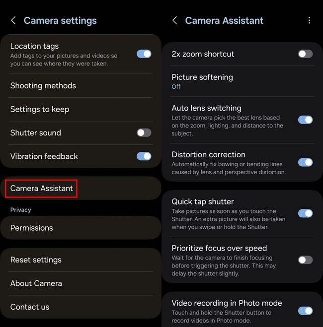 How to use Camera Assistant to customize camera settings on your ...