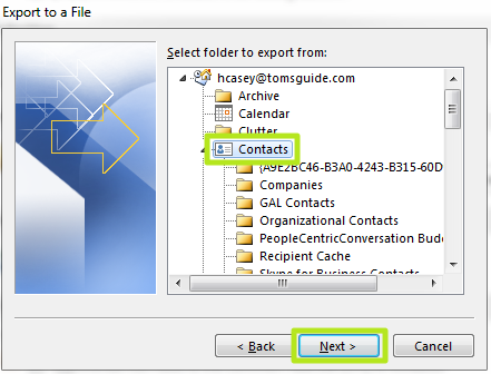 How to Download Your Address Book in Outlook 2016 and Prior | Laptop Mag