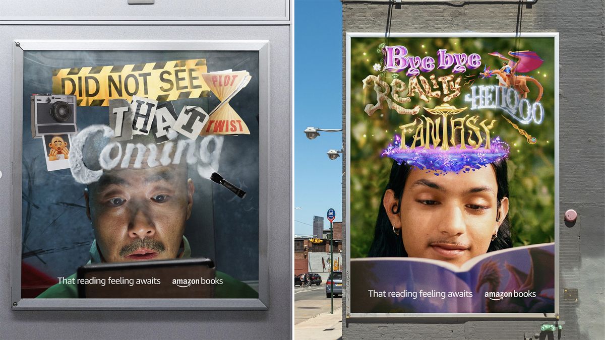 Amazon embraces the beauty of books in new ad campaign | Creative Bloq