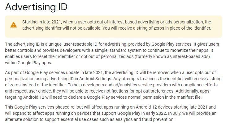 What is your Google advertising ID and why is Google allowing users to ...