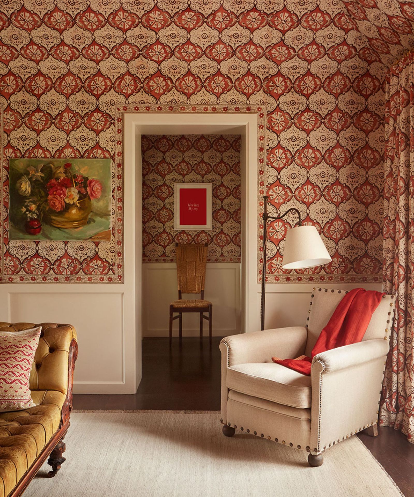 5 ways to pair red and beige throughout the home | Homes and Gardens