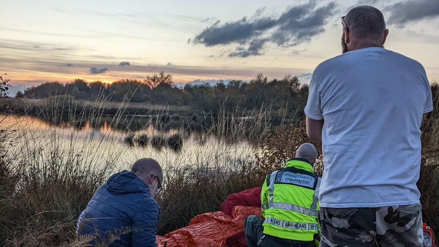 Photographer gets stuck in a bog after trying to get a perfect sunset ...