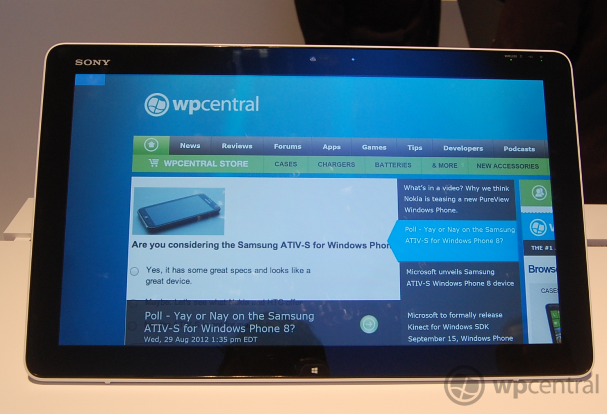 Quick look at the Sony VAIO Tab 20 Windows 8 table-top PC | Windows Central