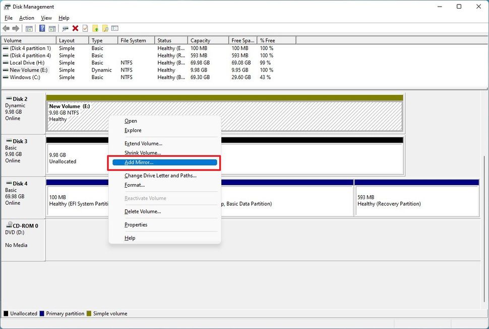How to create mirror volume on Windows 11 | Windows Central