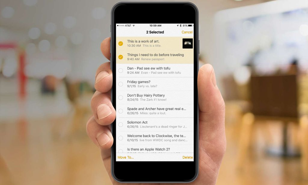 How to Manage Notes in iOS 9 | Tom's Guide