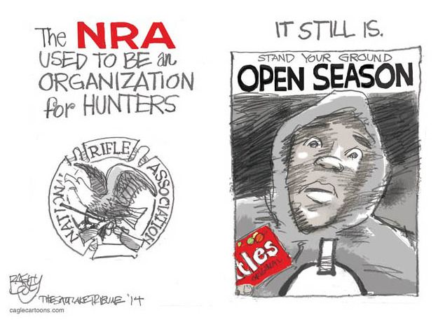 Political cartoon NRA Stand Your Ground | The Week