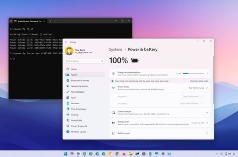 How to change power modes for performance or battery on Windows 11 ...