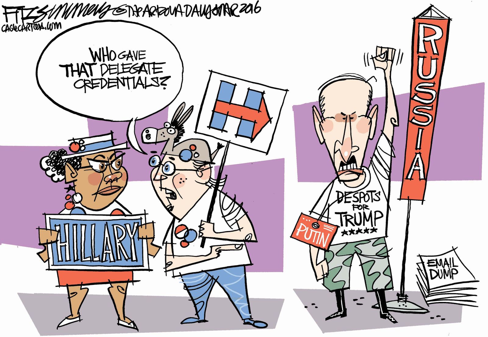 7 hilarious political cartoons inspired by the Democratic National ...