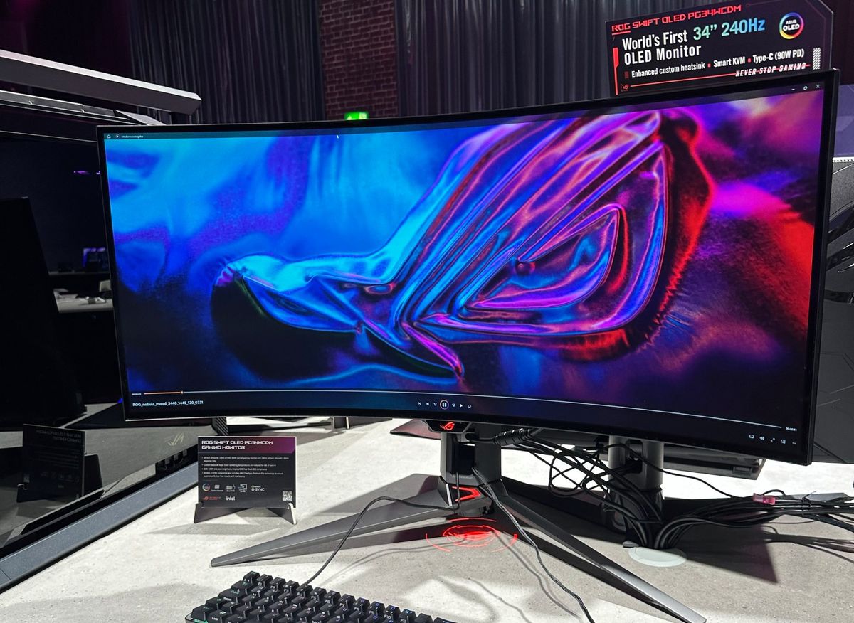 Stunning 240Hz 32-inch 4K OLED monitor is star of Asus's Gamescom ...