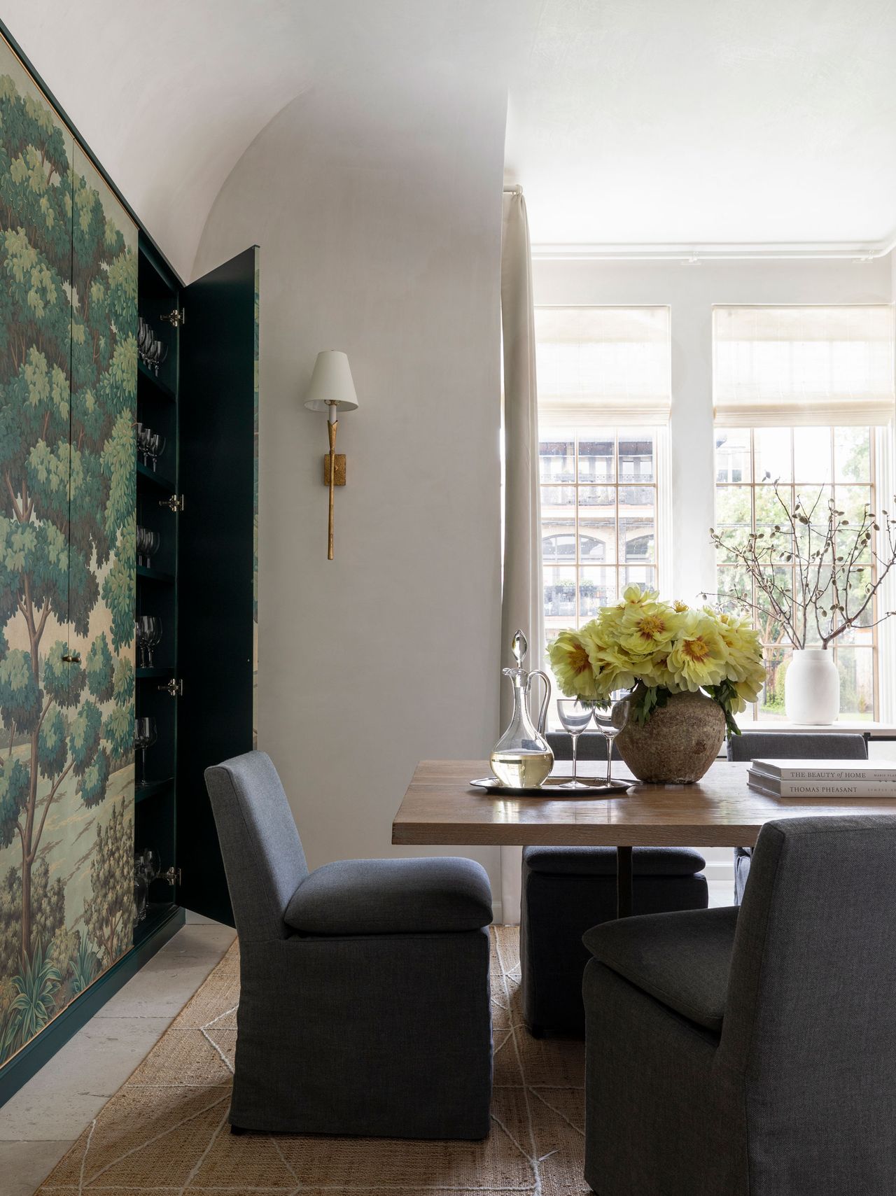 "Wallpapered Doors" Are Trending for Beautiful Home Storage | Livingetc
