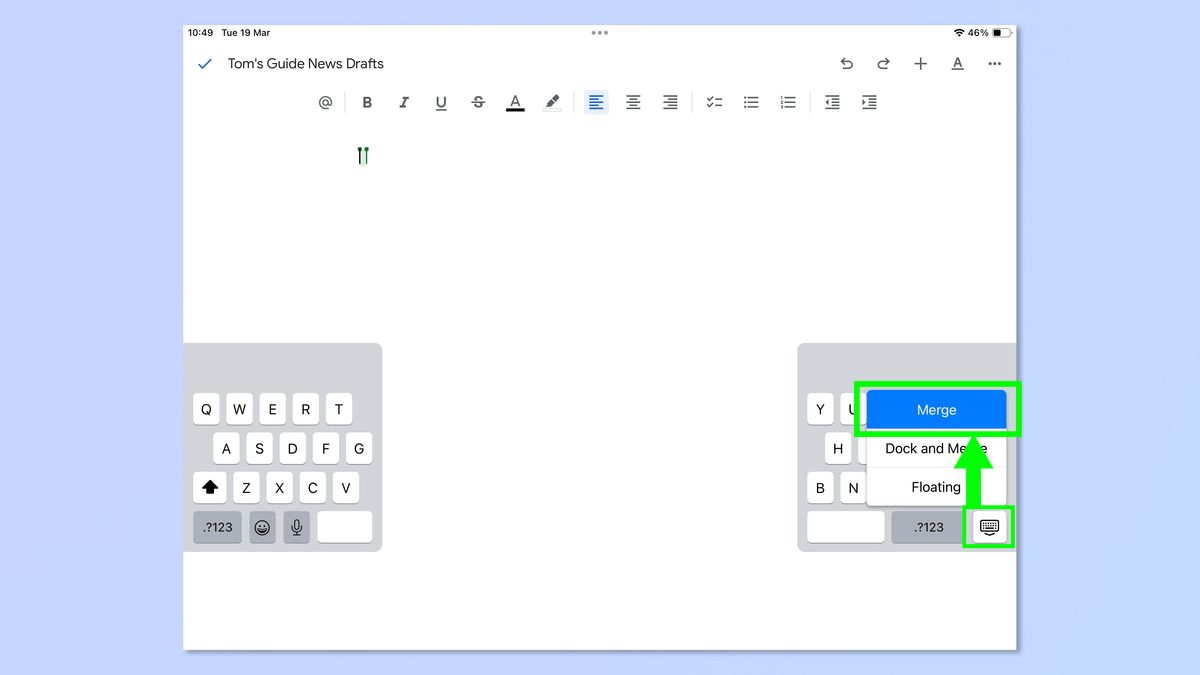 How to make your iPad keyboard larger | Tom's Guide