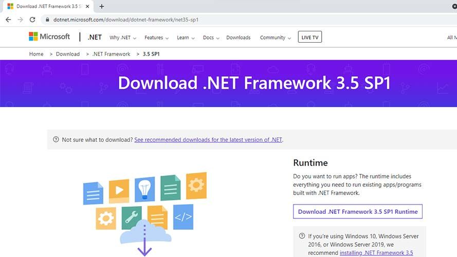 How to download and install Microsoft’s .Net 3.5 Framework on Windows ...