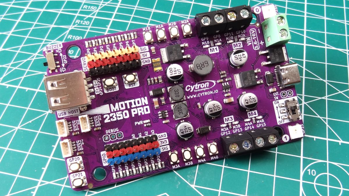 Cytron Motion 2350 Pro Review: The RP2350 Robot Platform | Tom's Hardware