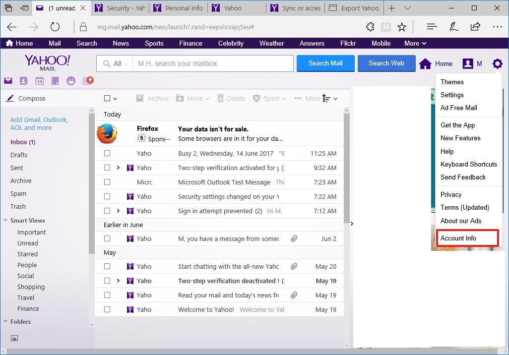 How to configure a Yahoo email account on the Outlook 2016 desktop app | Windows Central