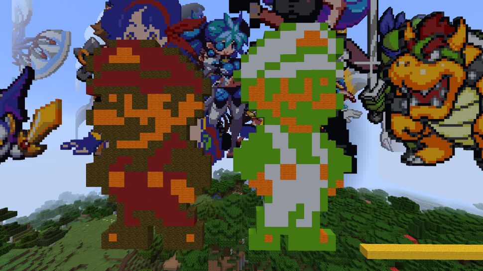 How to make pixel art in Minecraft | PC Gamer