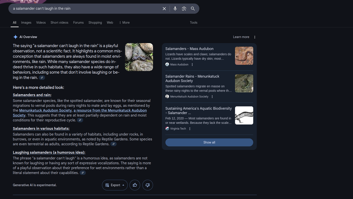 Google's AI Overview is hallucinating again, it's hilarious | Laptop Mag