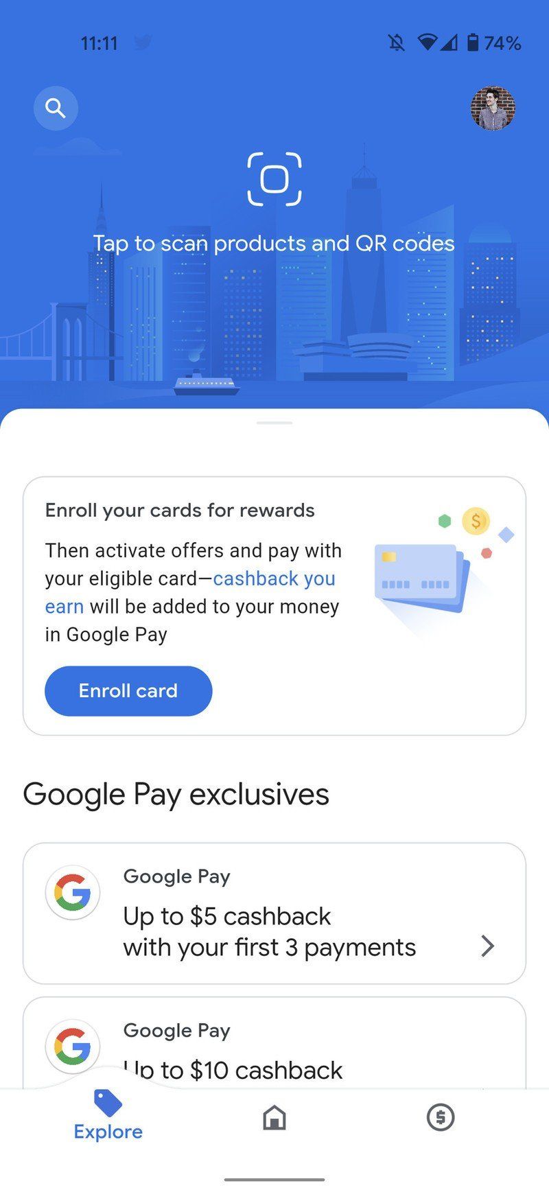 Google Pay gets a huge overhaul with a new design and cashback rewards ...