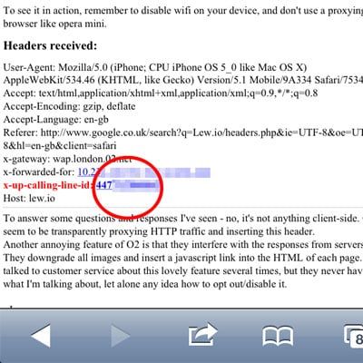 O2 sending mobile numbers to websites when browsing the web? | Windows ...
