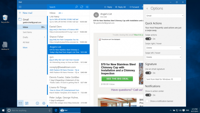 How to Enable Swipe to Delete in Windows 10 Mail | Laptop Mag