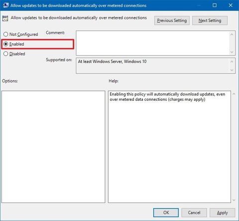 How to allow updates over metered connections on Windows 10 Fall ...