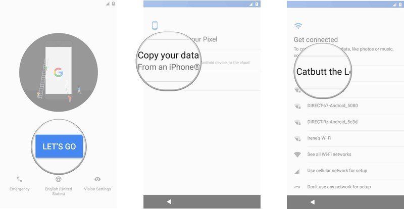 How to set up a Google Pixel from an old iPhone or Android | Android ...
