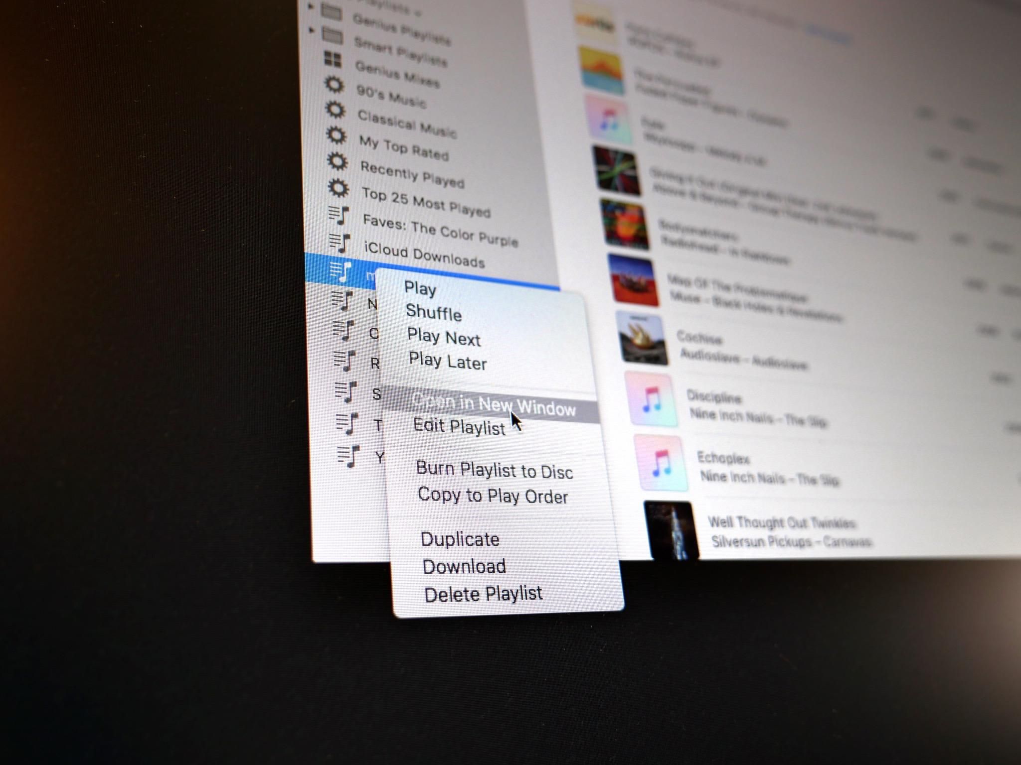 How to open an iTunes playlist in a separate window | iMore
