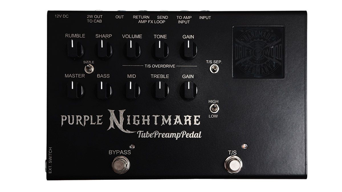 Driftwood Purple Nightmare Tube Preamp Pedal review – all the guts and ...