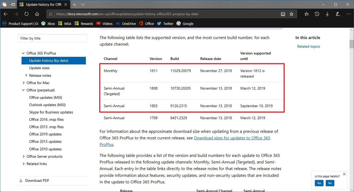 How to install updates for Office apps manually on Windows 10 | Windows ...