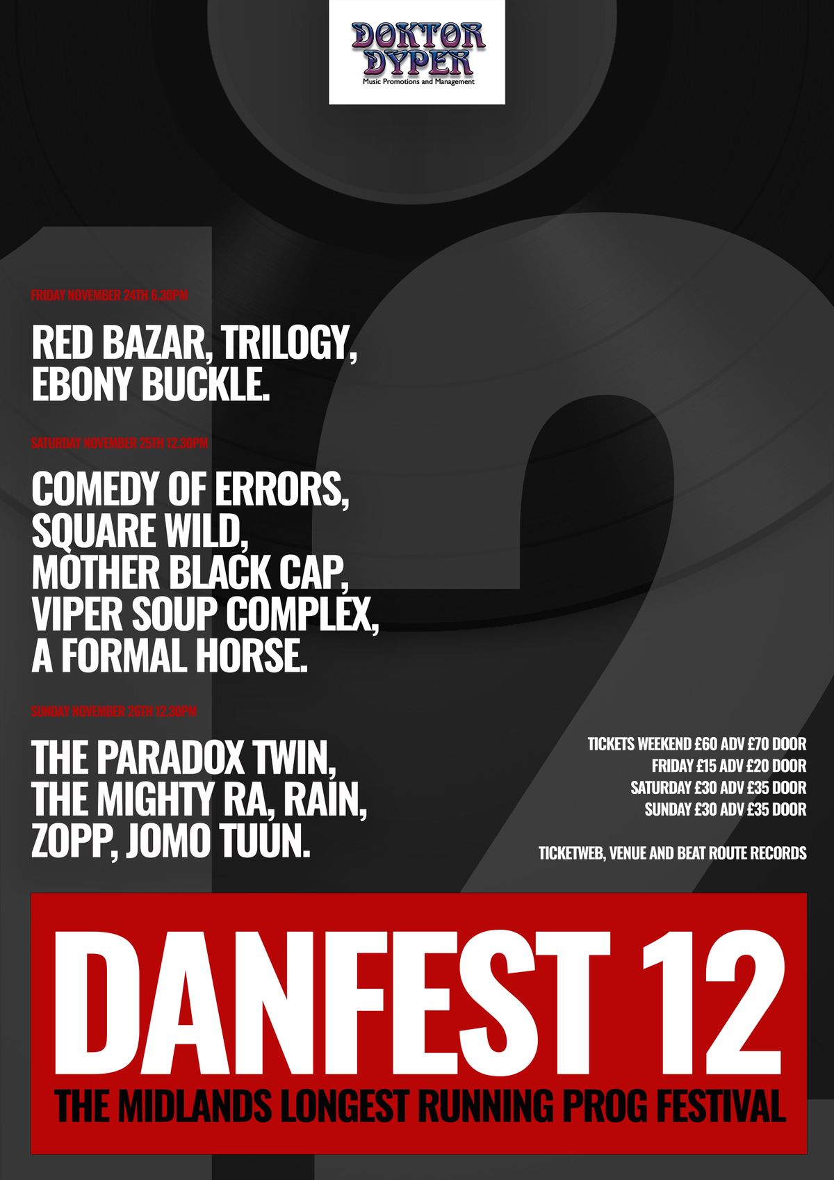 Comedy Of Errors, The Paradox Twin and Red Bazar to headline Danfest 12 ...