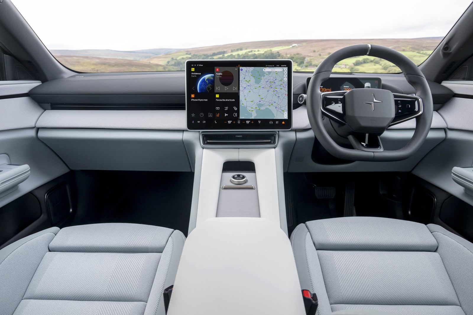 The Polestar 4 pulls into view, bristling with sensors and an excellent ...