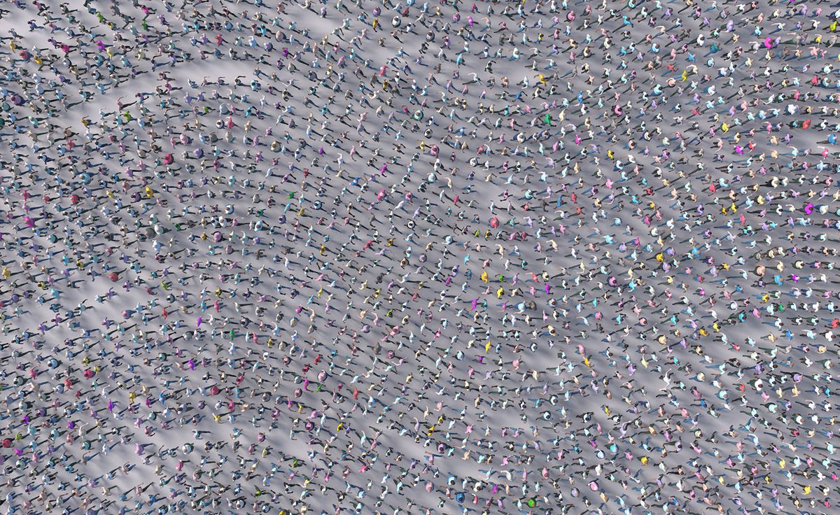 Universal Everything film renders mass-scale human behaviour | Wallpaper*