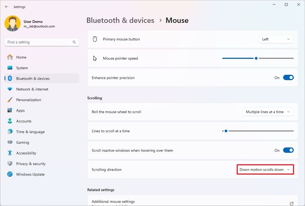Customize mouse scrolling settings on Windows 11 | Windows Central