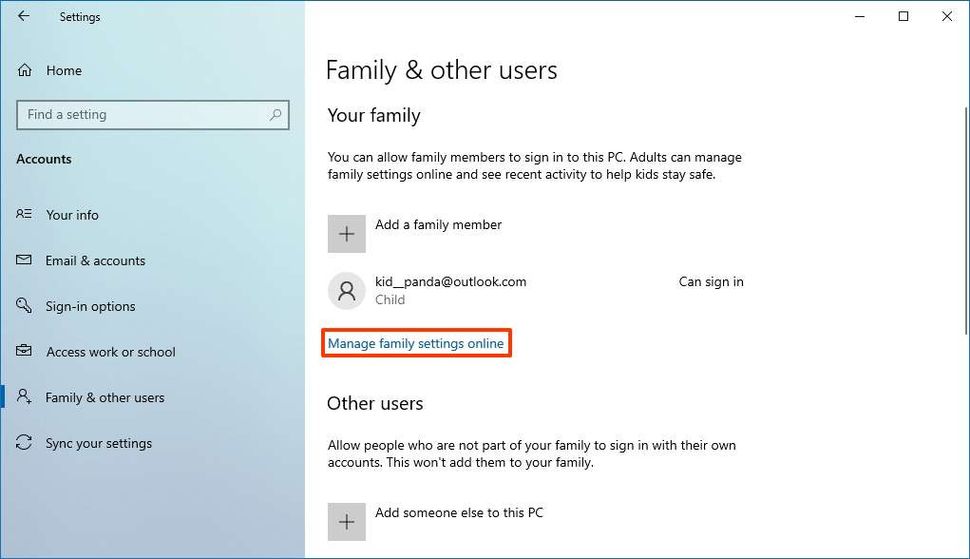 How to set up a kid-friendly Windows 10 device with a child account ...