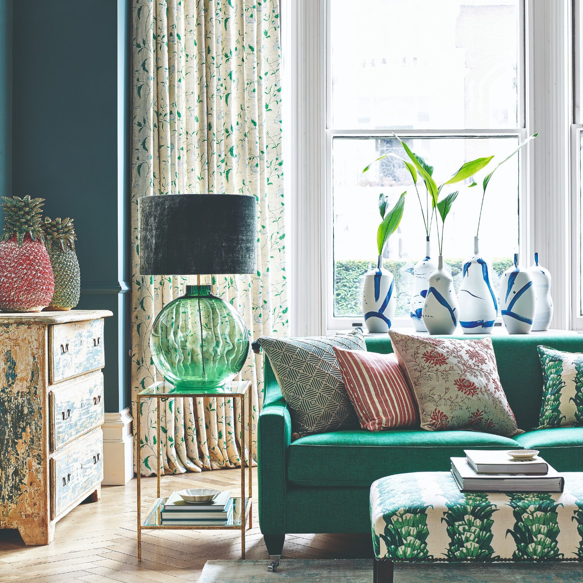 Green living room ideas for a chic, soothing look and feel | Ideal Home