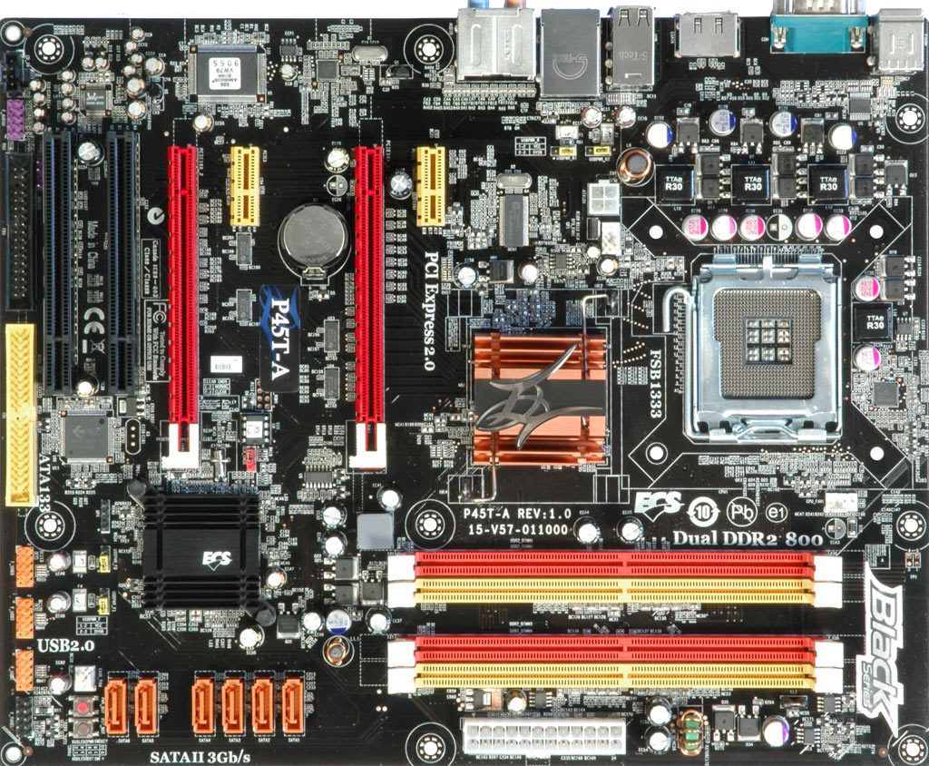 ECS Black Series P45T-A - Intel P45: The New Chipset Lacks Progress ...