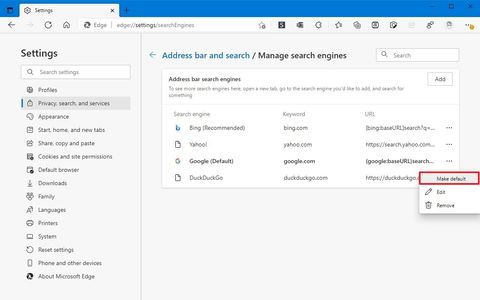 How to change default search engine on Microsoft Edge | Windows Central