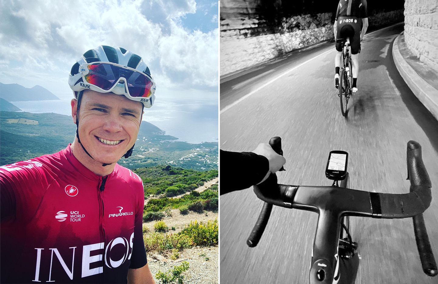Chris Froome back riding on the road 14 weeks after horror crash ...